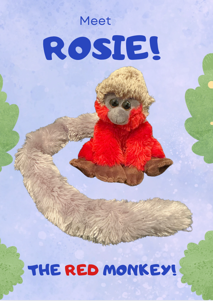 Rosie the Red Monkey | https://www.wowsupplies.com